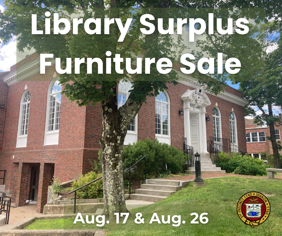 SURPLUS FURNITURE SALE - Sharon Public Library Foundation